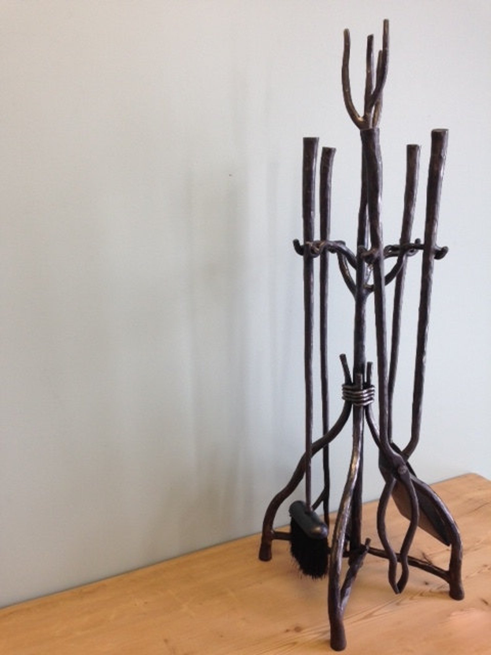 Artisan Fireplace Tool Set Twig Collection - Etsy