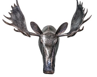 Metal Moose Sculpture - Etsy