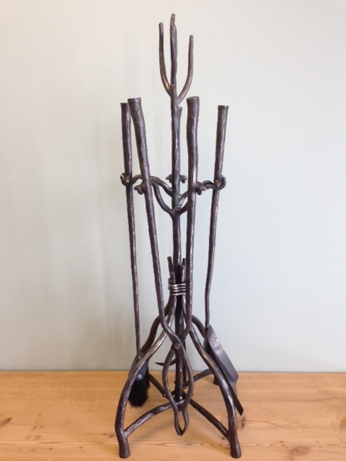 Artisan Fireplace Tool Set Twig Collection - Etsy