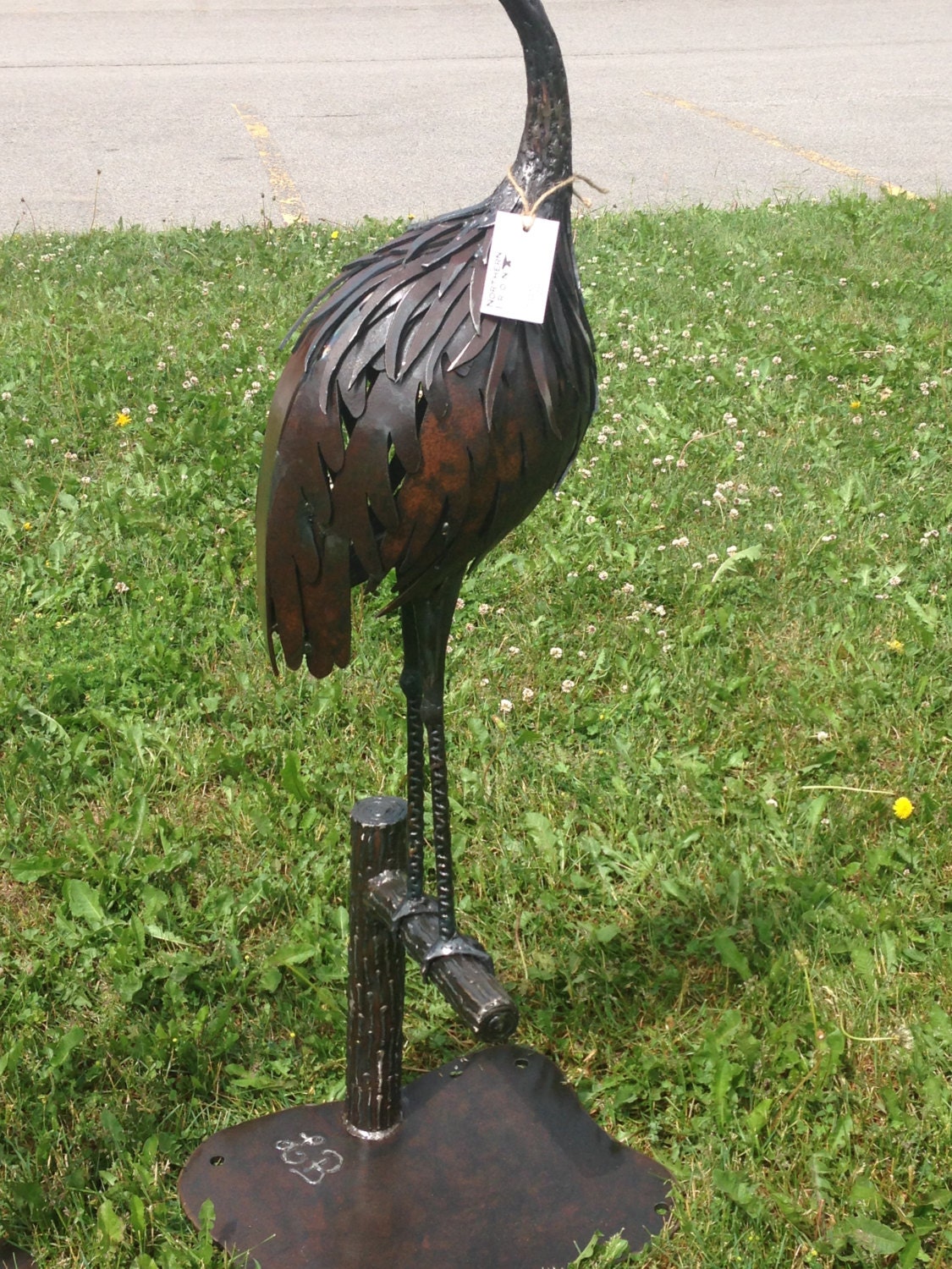Great Blue Heron Metal Sculpture | Etsy