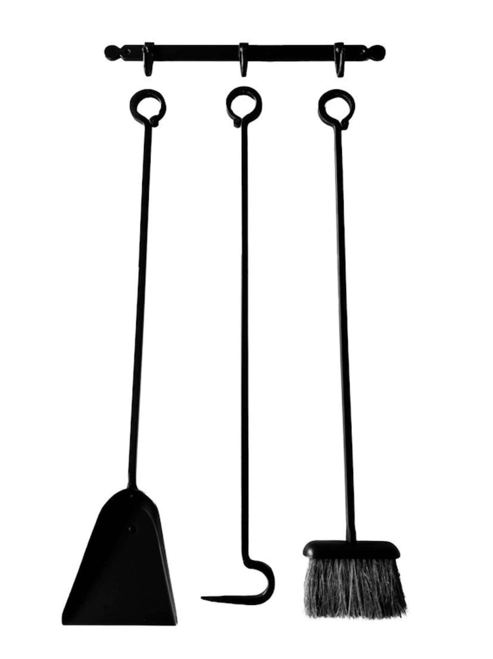 Minimalist Fireplace Tool Set W Wall Mount, Lifetime Guarantee - Etsy