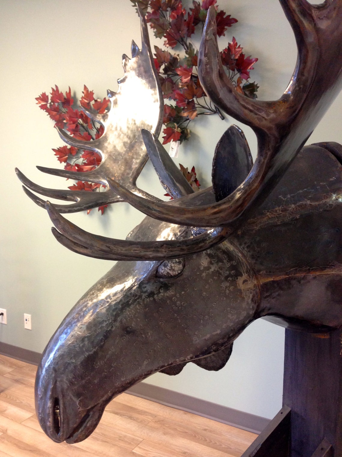 Moose Head Metal Sculpture - Etsy