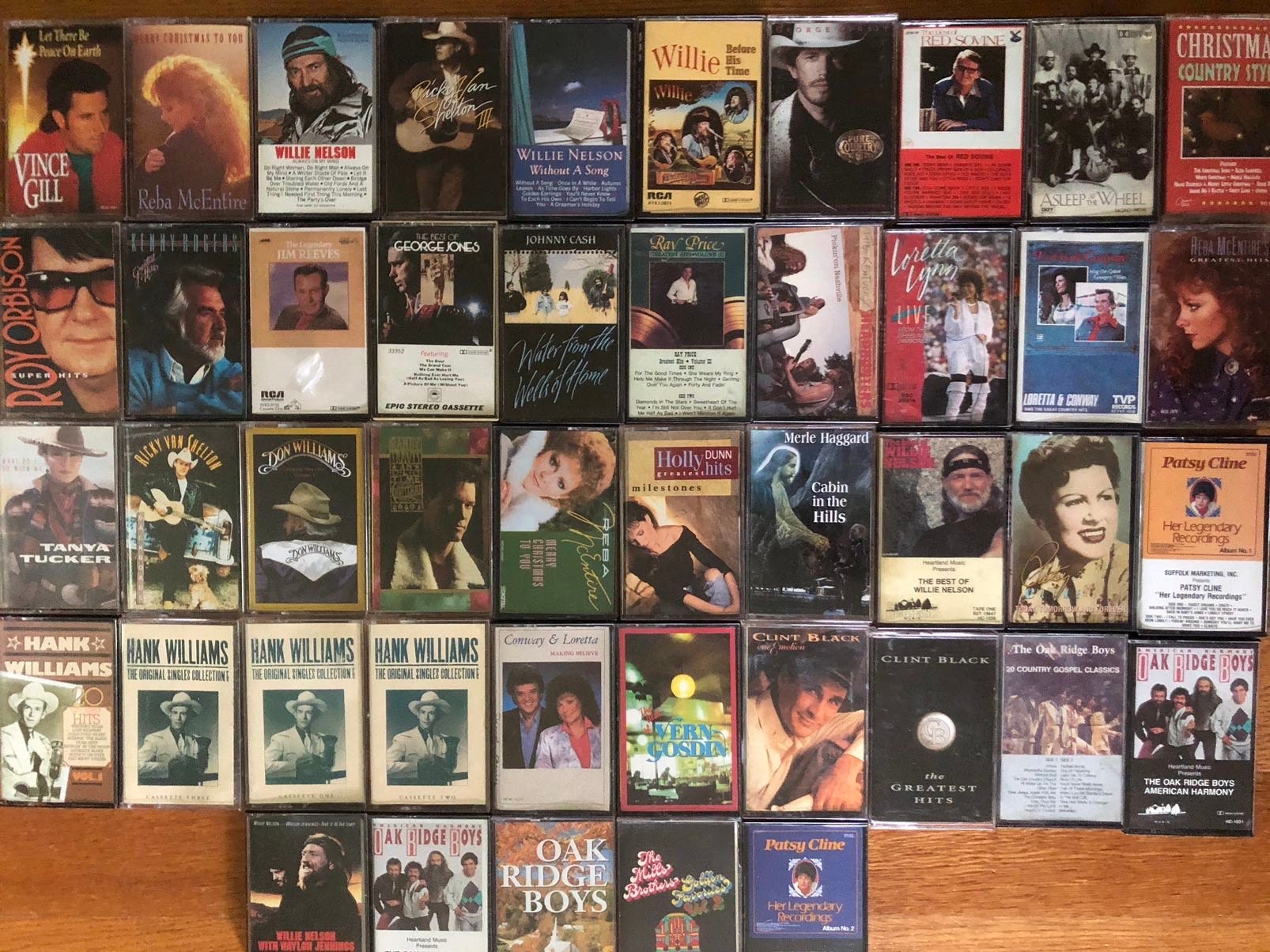45 Vintage Cassette Tapes Country Music Loretta Johnny Willie - Etsy