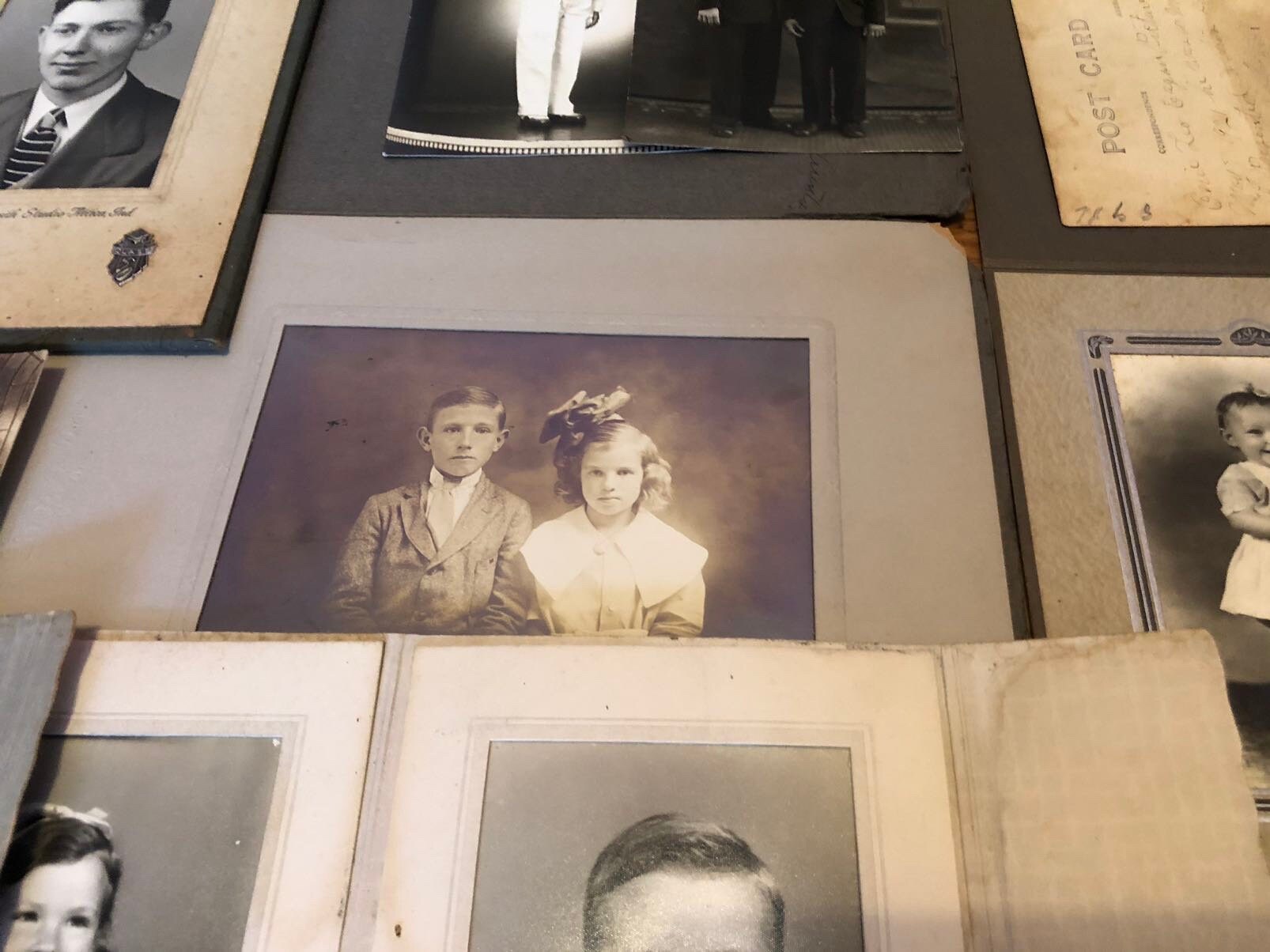 Old Photos Rppcs Mounted Photos Tintypes Lot Collection Craft Repurpose ...