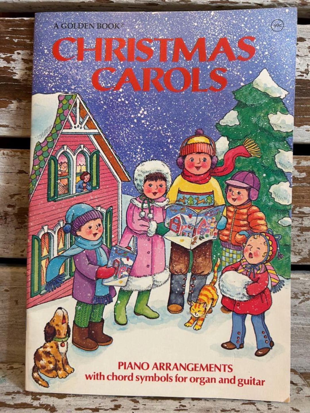 Golden Book Christmas Carol Song Book Piano Arrangements With Chord ...