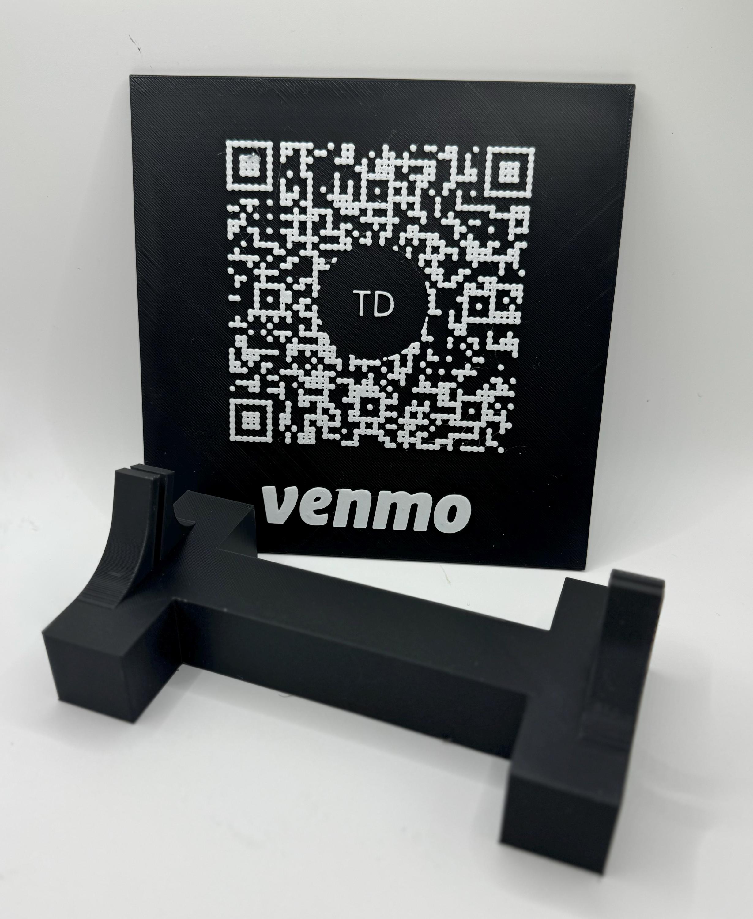 Customizable Venmo QR Code W/ Stand - Etsy