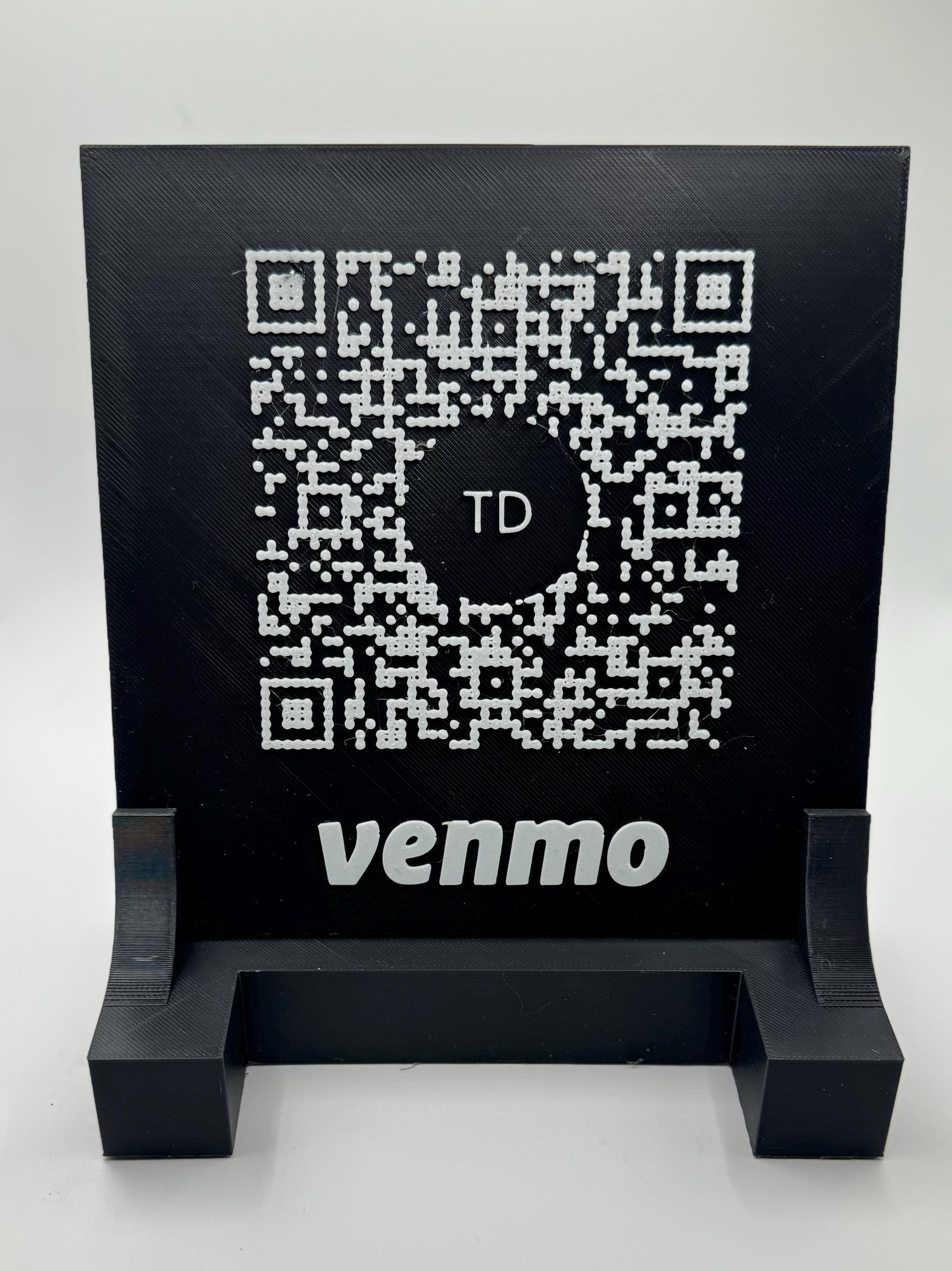 Customizable Venmo QR Code W/ Stand - Etsy