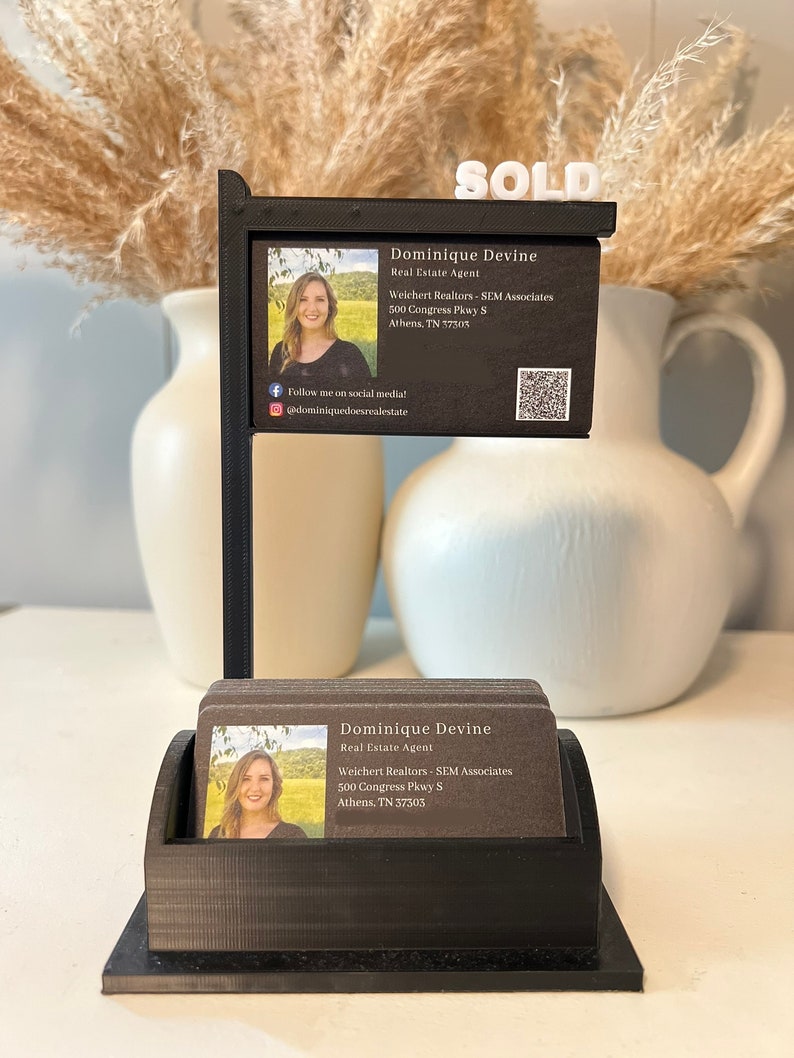 Custom Business Card Holder Display - Etsy