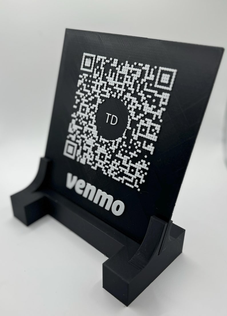 Customizable Venmo QR Code W/ Stand - Etsy