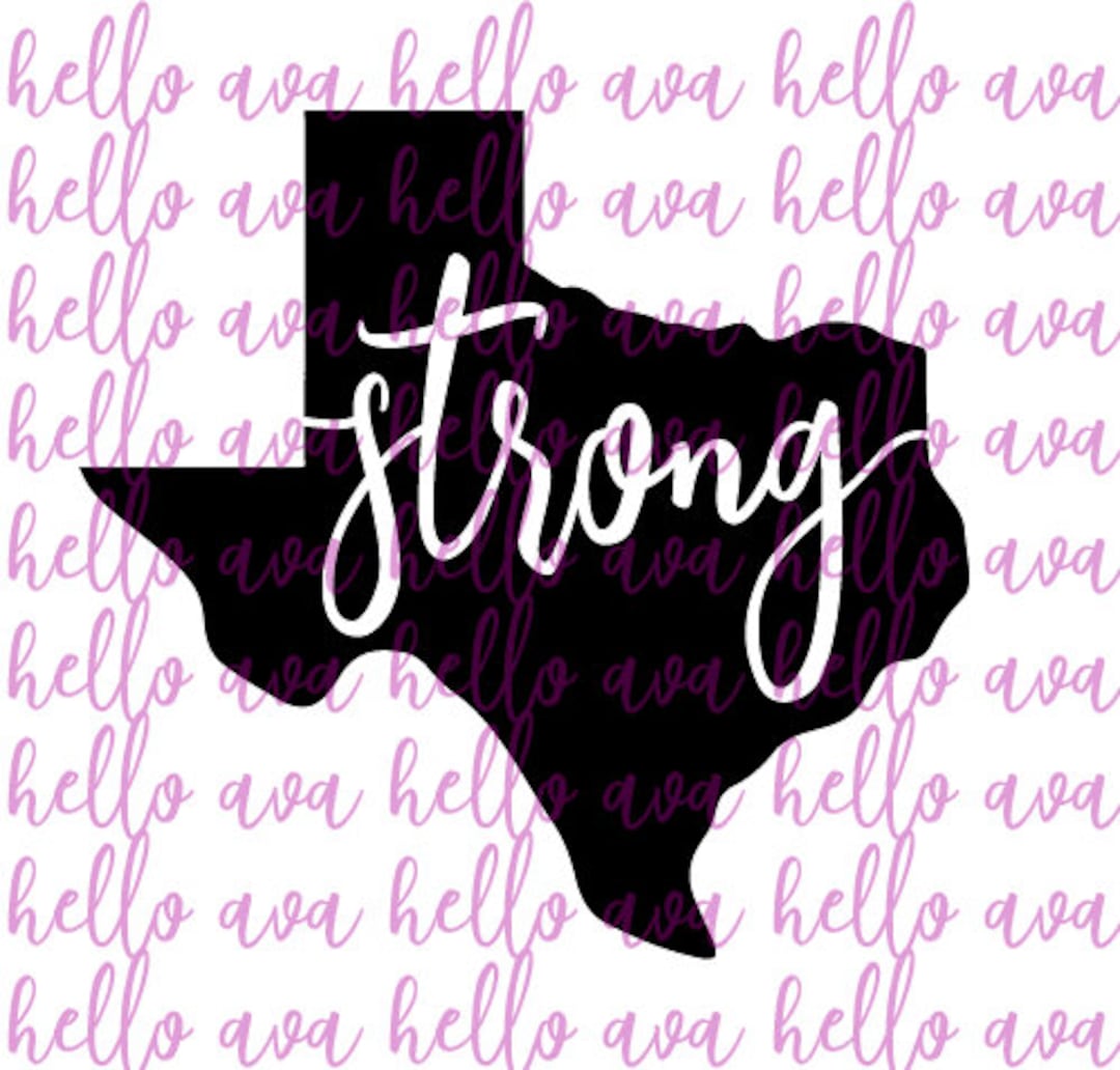 Texas Strong Svg File, Dxf File, - Etsy