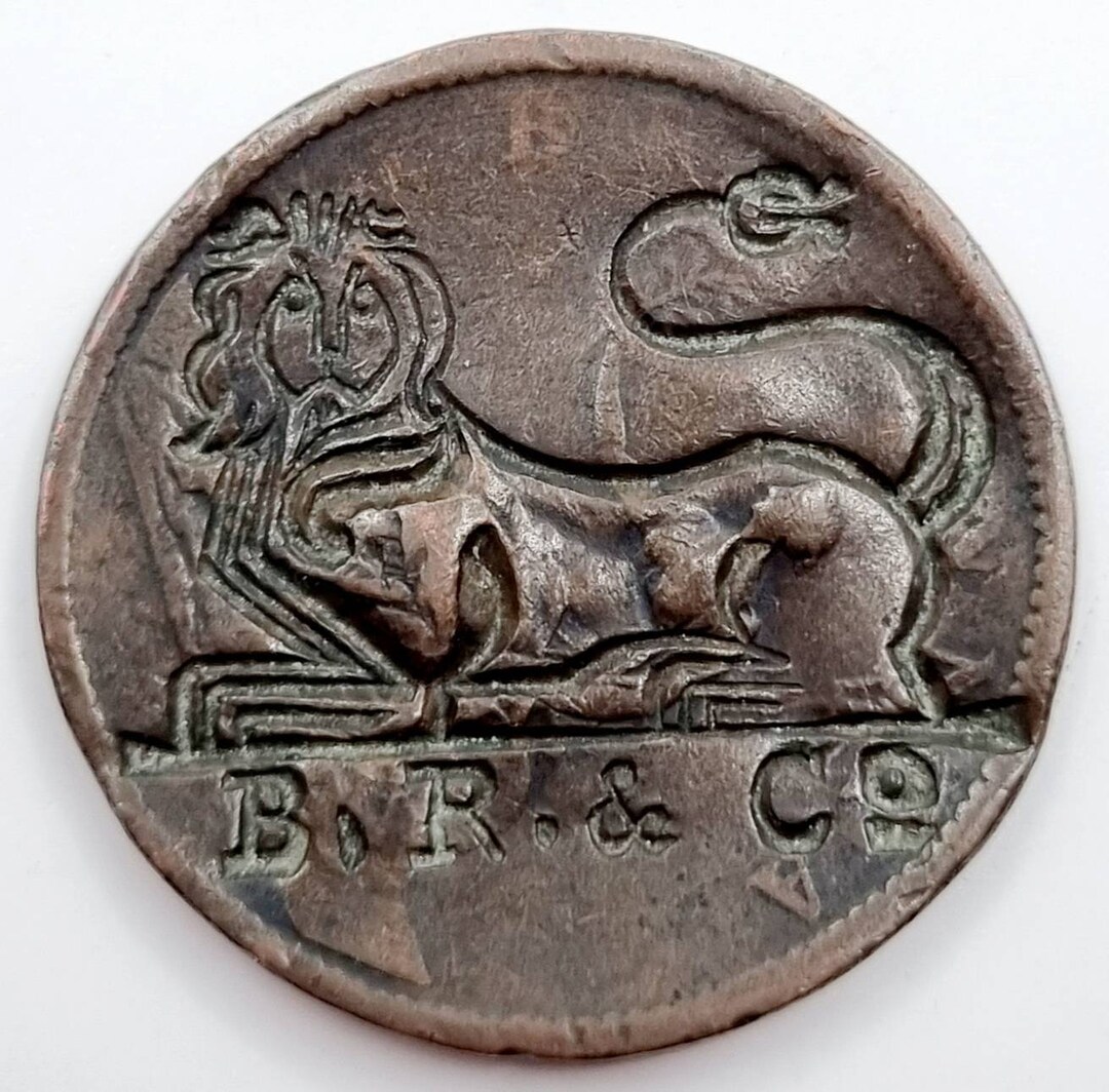 Engraved King George III Copper Halfpenny Circa 19th Century AD ...