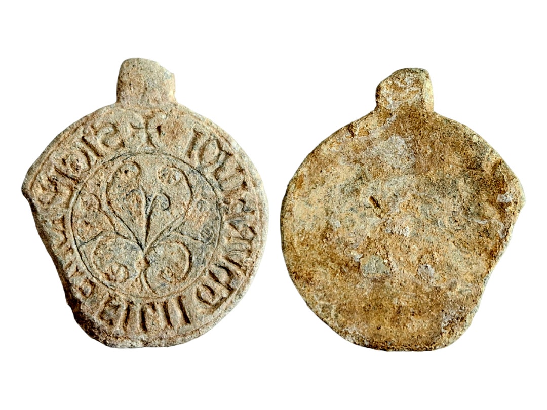 Lead Medieval Personal Seal Matrix Circa 1200-1300 AD, Metal Detecting ...