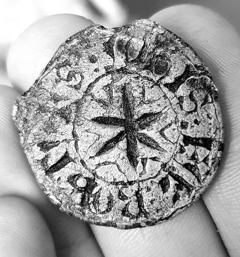 Medieval lead vessica seal mateix circa 12th-13th century AD metal ...