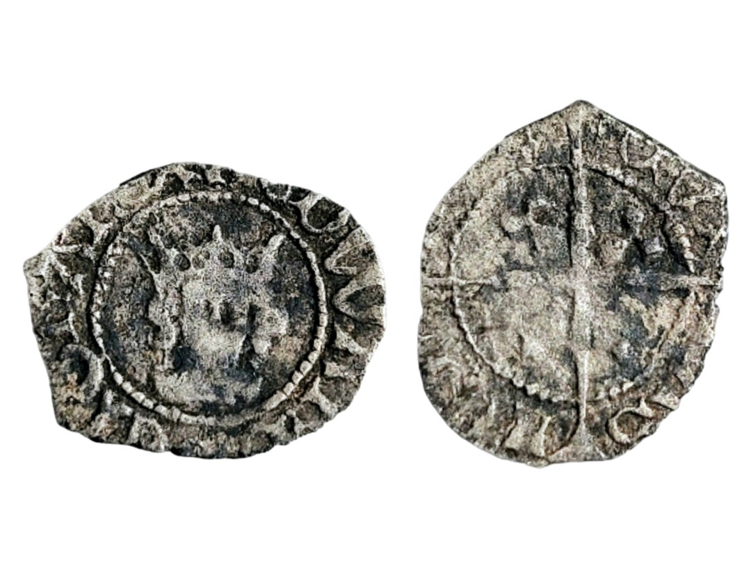 King Edward IV Medieval Silver Hammered Halfpenny Coin Circa 1471-1483 ...