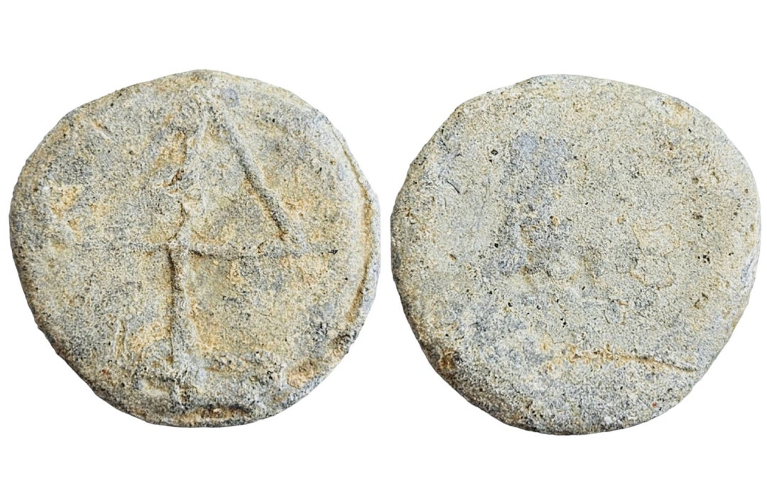 Large Medieval-post Medieval Lead Token Circa 1400-1800AD, Metal ...