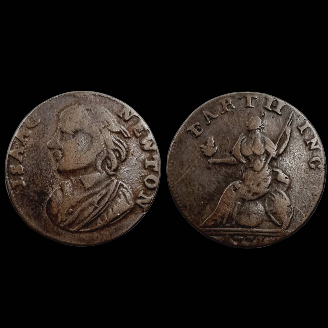 Middlesex-isaac Newton 'social Series' Copper Condor Farthing Token ...