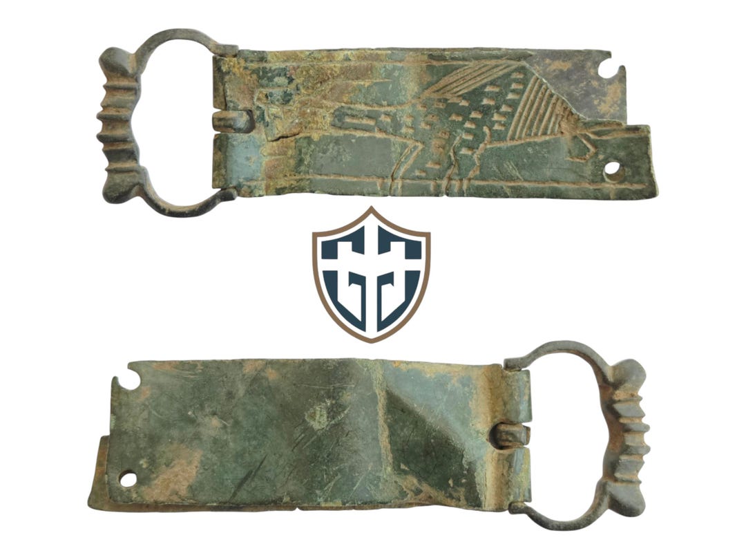 Copper Alloy Medieval Buckle and Zoomorphic Dragon Plate Circa 13th ...