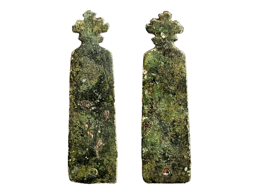 Copper Alloy Medieval Strap End Circa 14th Century AD, Metal Detecting ...