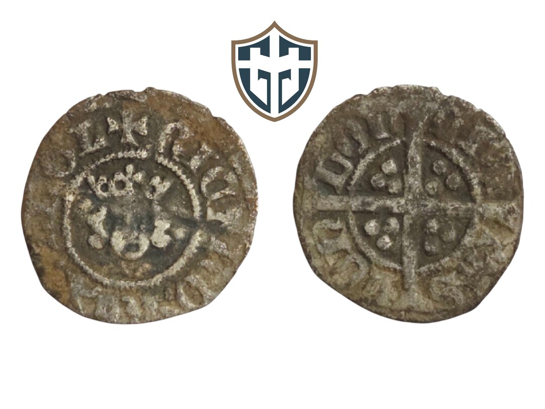 King Richard II Silver Hammered Halfpenny Coin Circa 1377-1399 AD ...