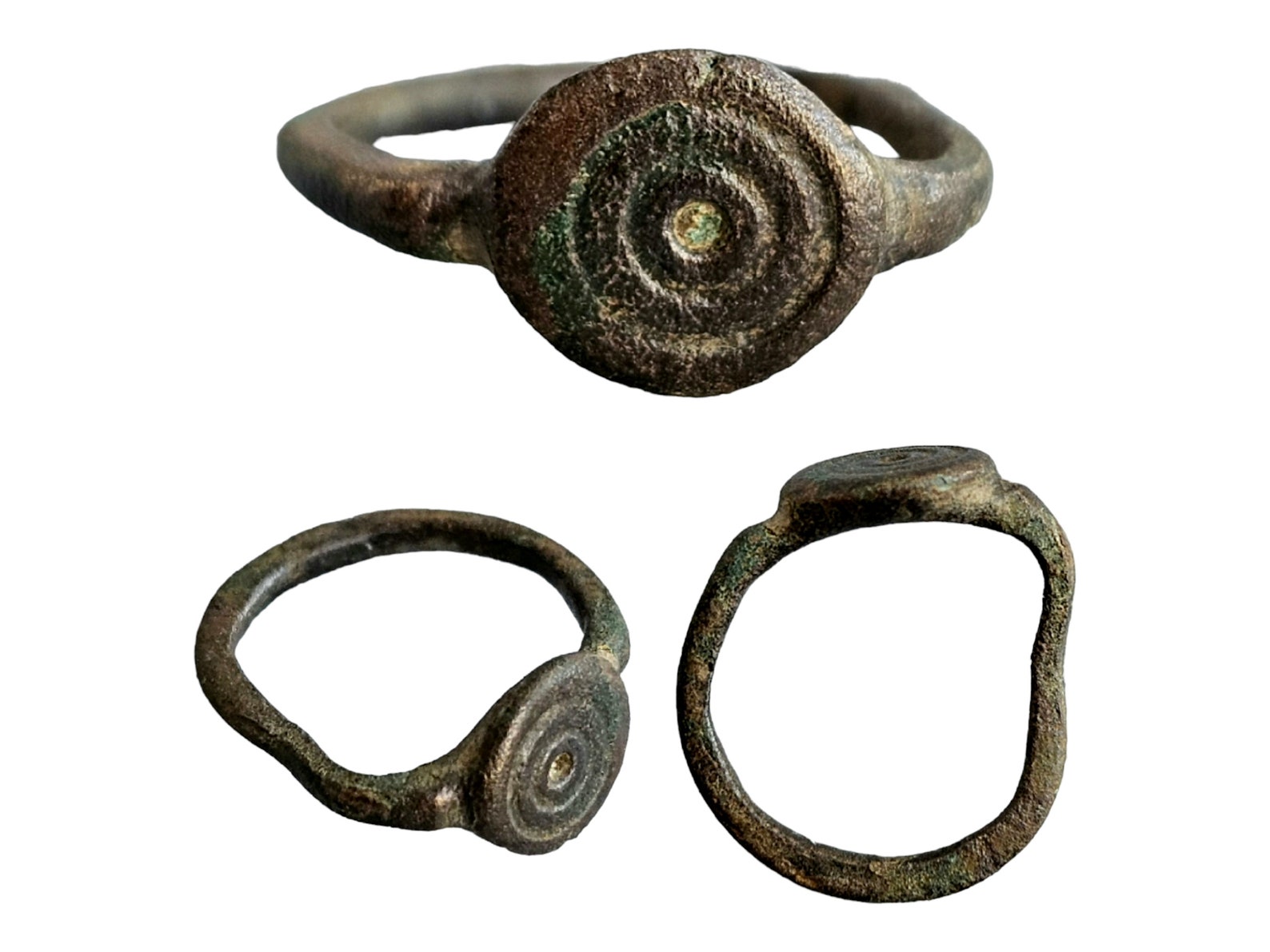 Ancient Roman Copper Alloy Finger Ring Circa 1st-4th Century AD, Metal ...