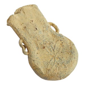 Lead Medieval Pilgrims Ampulla With Flower Motif Circa 14th-15th ...