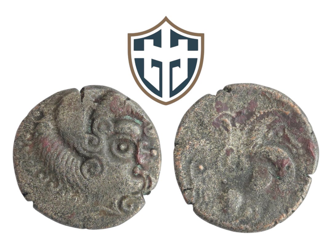 Celtic Armorica Coriosolites Ogmios and V-boar Billon Stater Coin Circa ...