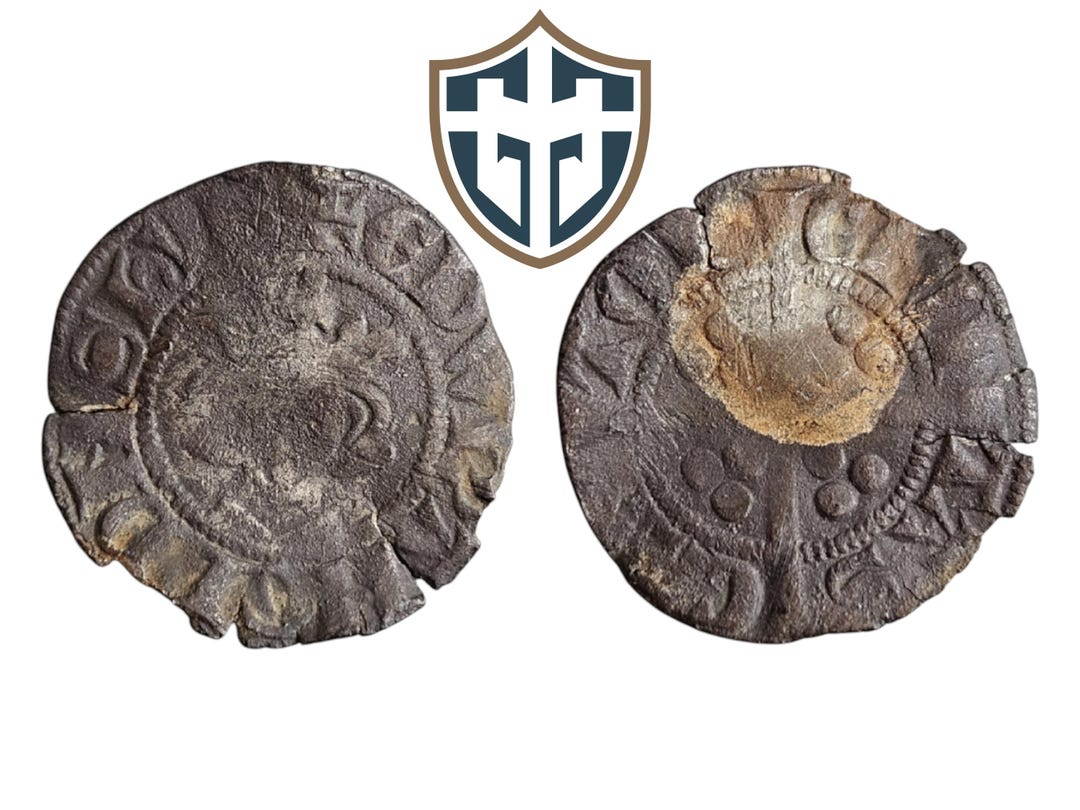 King Edward I Medieval Silver Hammered Penny Coin Circa 1279-1307 AD, Canterbury Mint, Metal ...