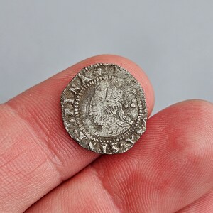 Queen Elizabeth I Silver Hammered Halfgroat Coin Circa 1590-1592 AD ...