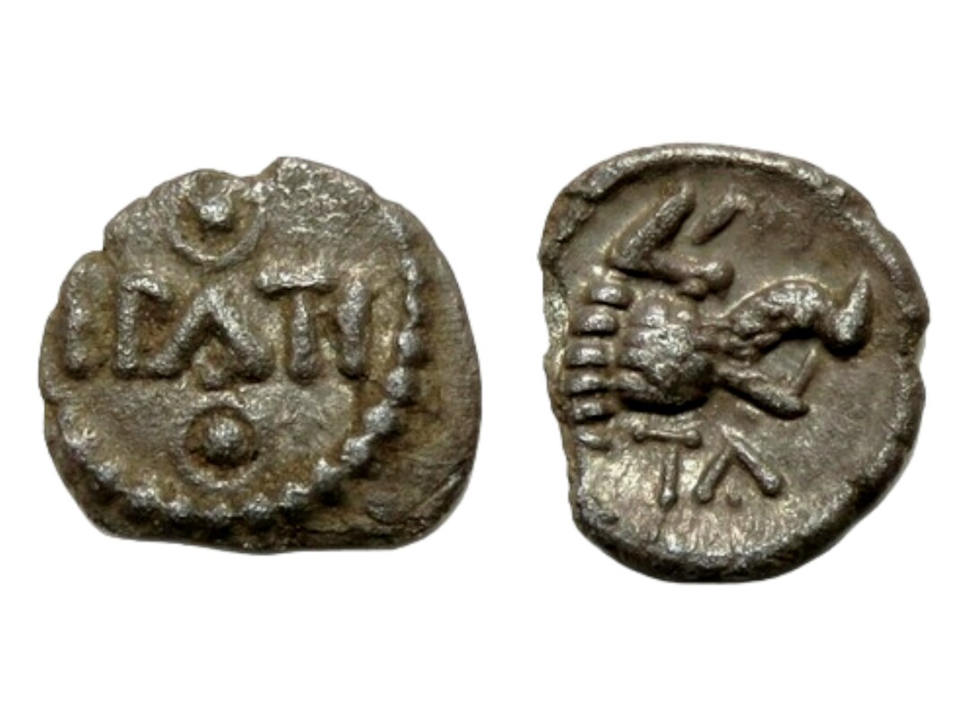 Celtic Eapatticus Boar's Head Silver Minim Circa 20-40 AD, Metal ...