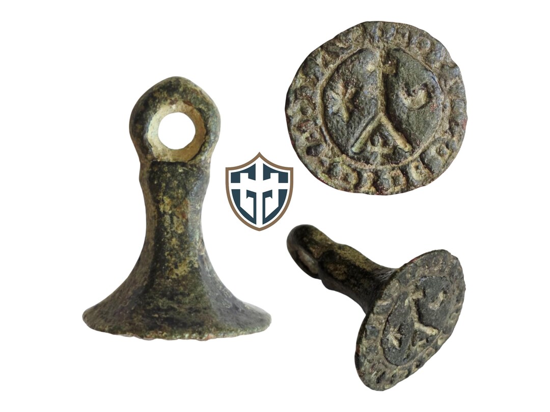 Bronze Medieval Seal Matrix With Sun and Moon Motif Circa 14th Century ...