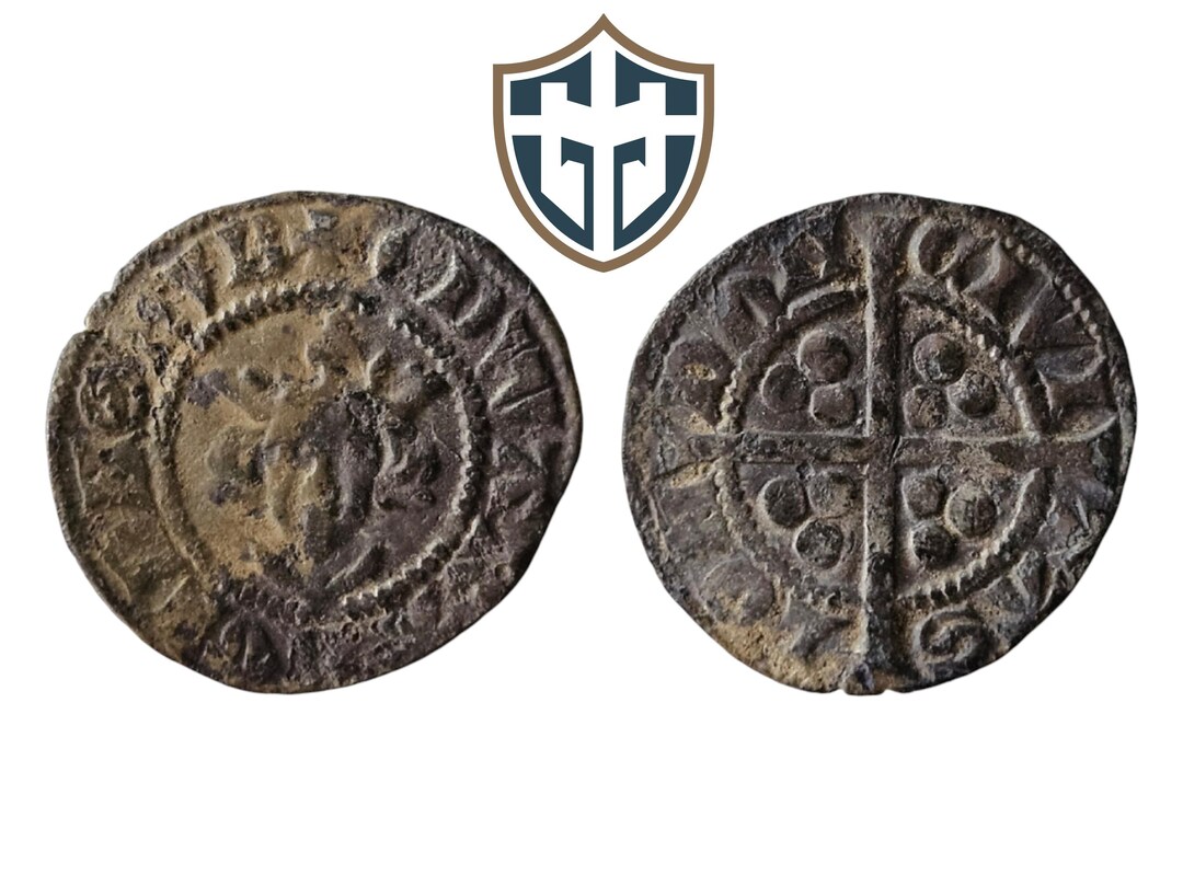 King Edward I Medieval Silver Hammered Penny Coin Circa 1279-1307 AD, London Mint, Metal ...
