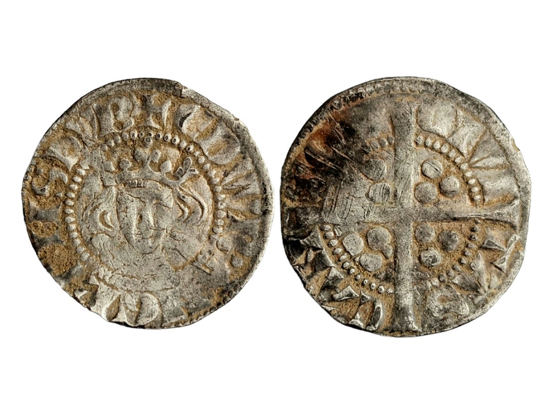 King Edward I Medieval Silver Hammered Penny Coin Circa 1279-1307 AD ...