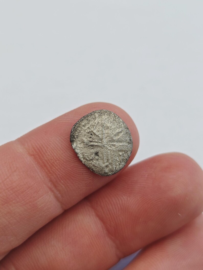 Rare Celtic Regini and Atrebates Tincomarus Cross Lion Silver Unit Coin ...