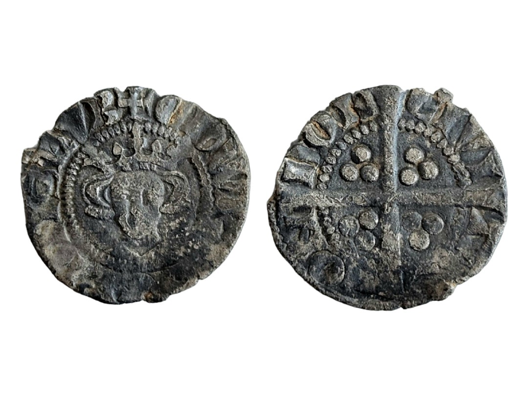 King Edward I Medieval Silver Hammered Halfpenny Coin Circa 1279-1307 ...