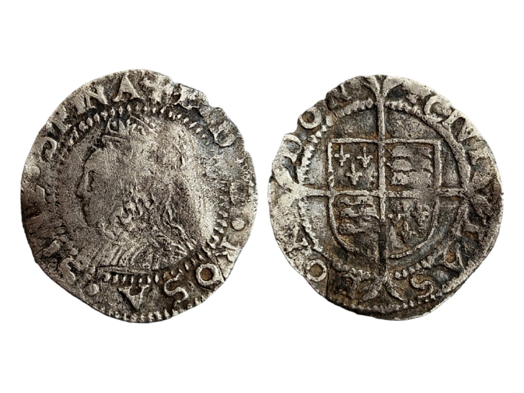 Queen Elizabeth I Silver Hammered Halfgroat Coin Circa 1560-1561 AD ...