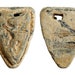 Lead Medieval Shield Shaped Trade Weight With Zoomorphic Lion Circa ...