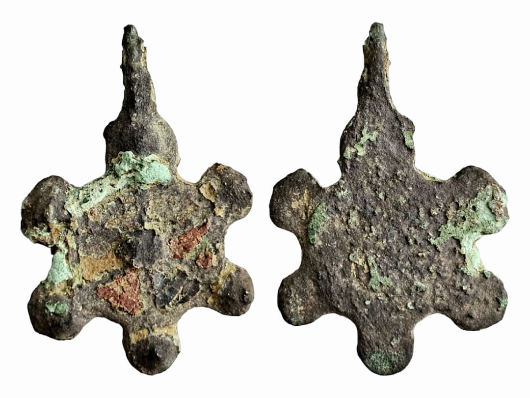 Copper Alloy Enamelled Medieval Horse Harness Pendant Circa 12th-14th ...