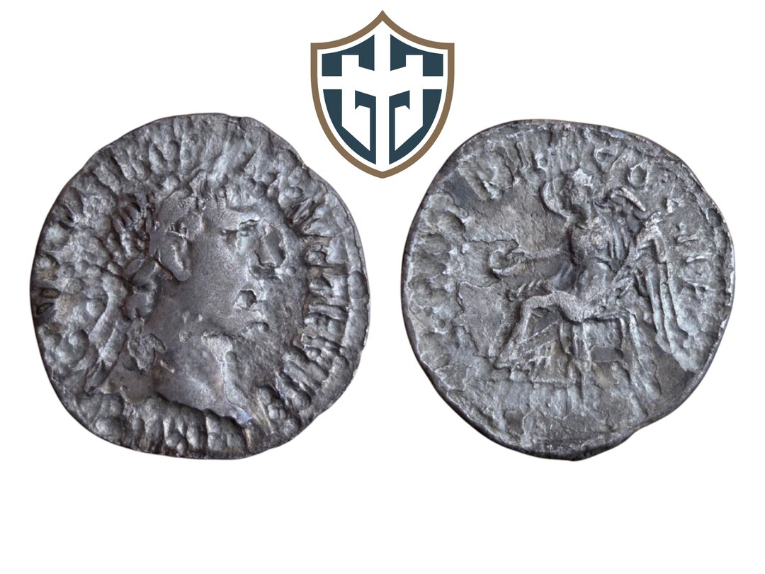 Trajan Ar Silver Roman Denarius Coin Circa 98-99 AD, Victory Reverse ...