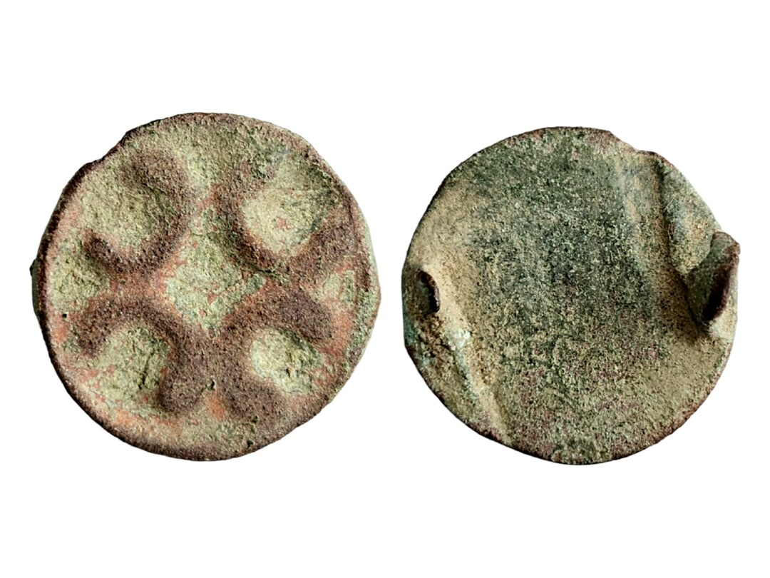 Bronze Anglo-saxon Disc Brooch With Cross Motif Circa 9th Century AD ...