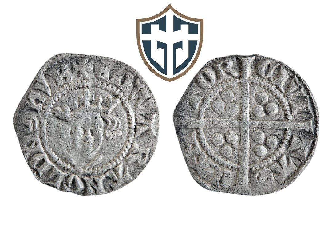 King Edward I Medieval Silver Hammered Penny Coin Circa 1279-1307 AD ...