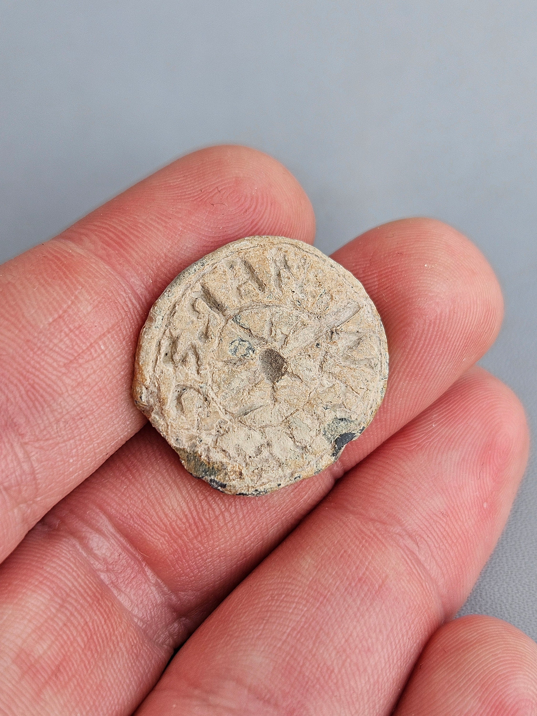 Lead Medieval Personal Seal Matrix Circa 1200-1300 AD, Metal Detecting ...