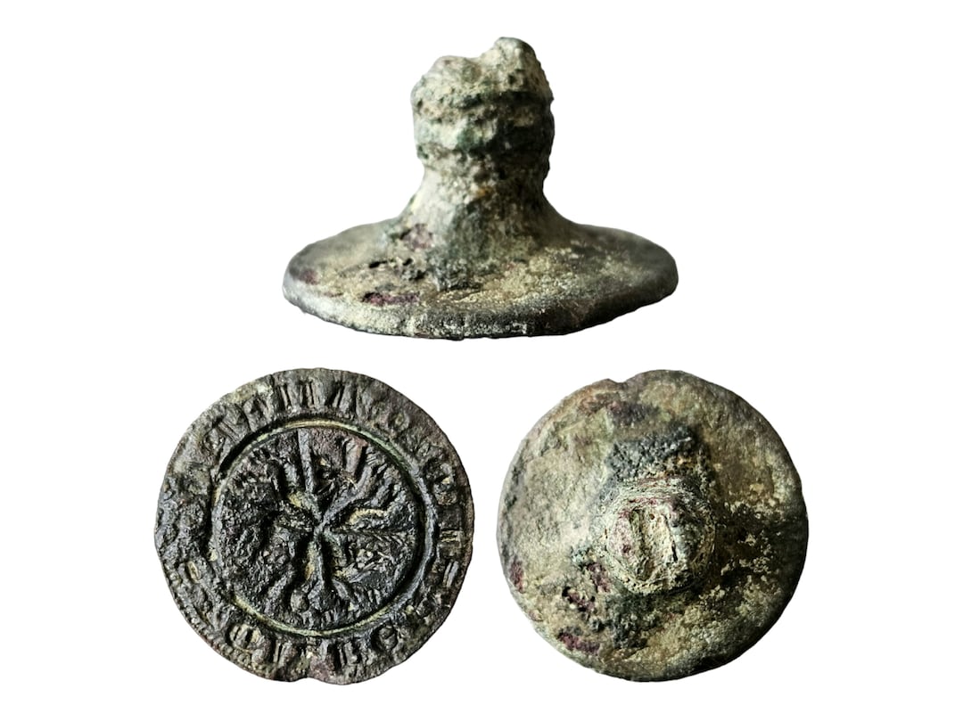 Bronze Medieval Seal Matrix Circa 13th-15th Century AD, Metal Detecting ...