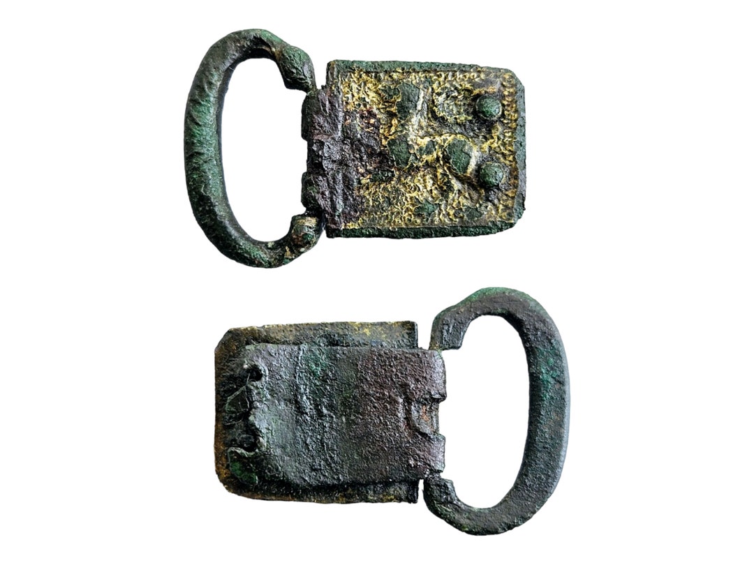 Copper Alloy Medieval Zoomorphic Lion Buckle and Plate Circa 12th-13th ...
