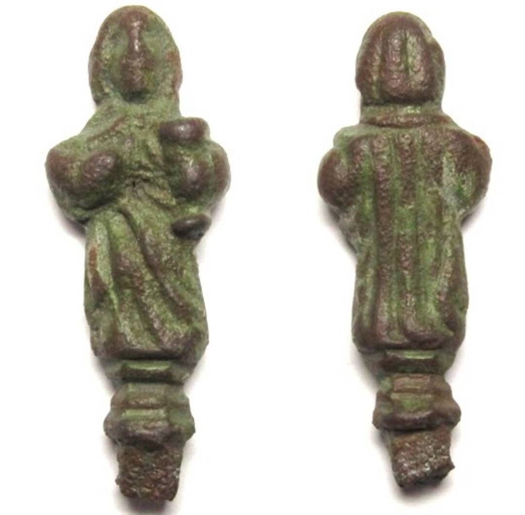 Copper Alloy Medieval Spoon Finial of St John Circa 14th-15th Century ...