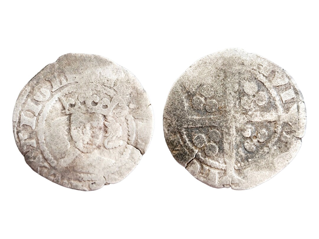 King Edward III Medieval Silver Hammered Penny Coin Circa 1351-1361 AD ...