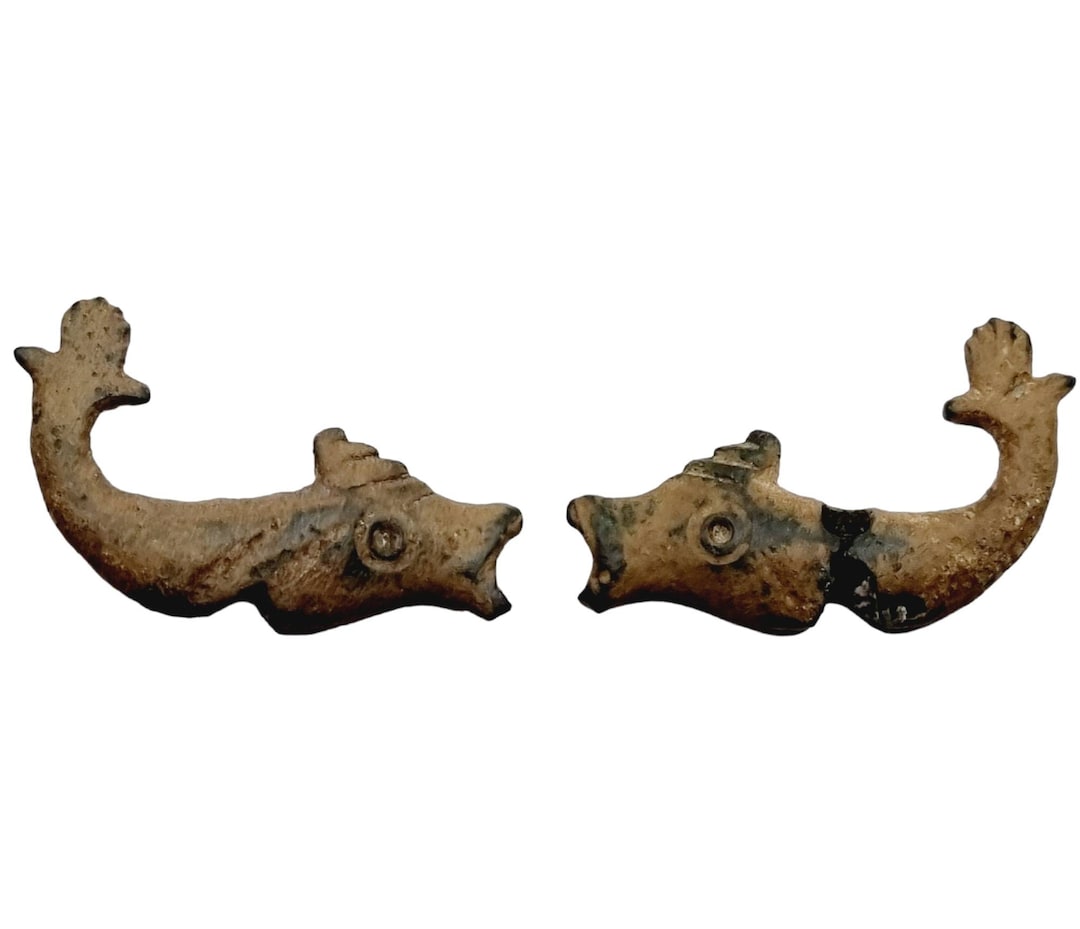 Bronze Roman Zoomorphic Dolphin Statuette Scirca 1st-4th Century AD ...