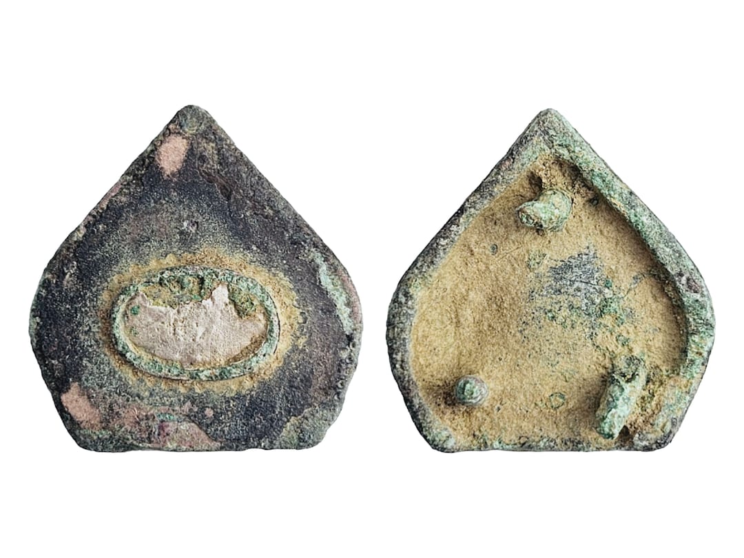 Copper Alloy and Silver Merovingian Buckle Plate Circa 5th-8th Century ...