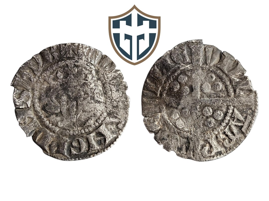 King Edward I Medieval Silver Hammered Penny Coin Circa 1279-1307 AD ...