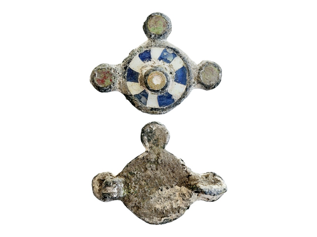 Enamelled Bronze Roman Lugged Disc Brooch Circa 2nd Century Ad,metal ...