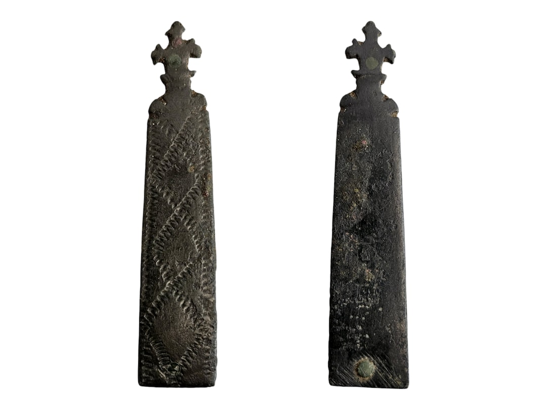 Copper Alloy Medieval Strap End Circa 14th Century AD, Metal Detecting ...